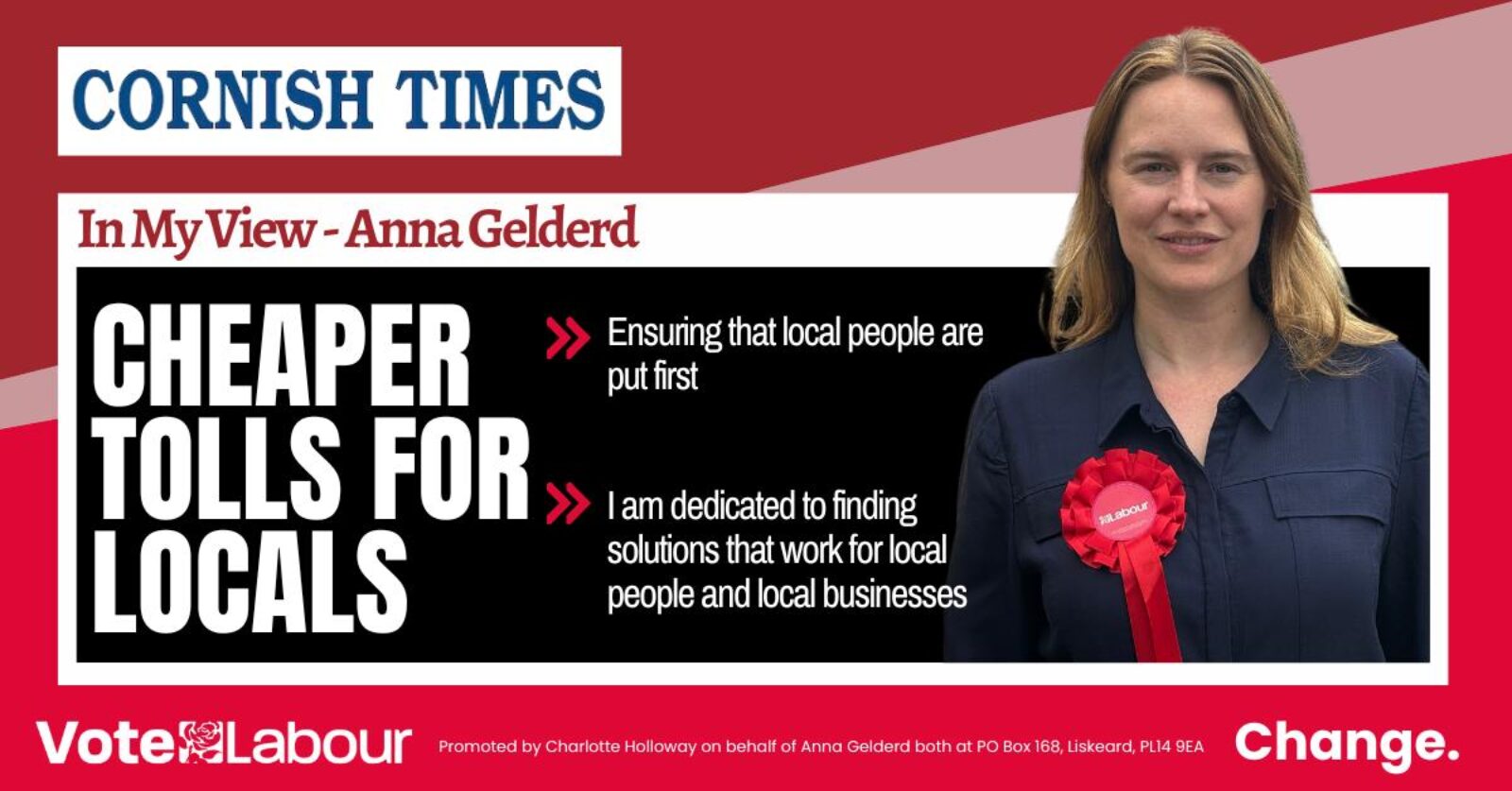 In My View – The Cornish Times – Cheaper Tolls for Local People - South East Cornwall Labour Party